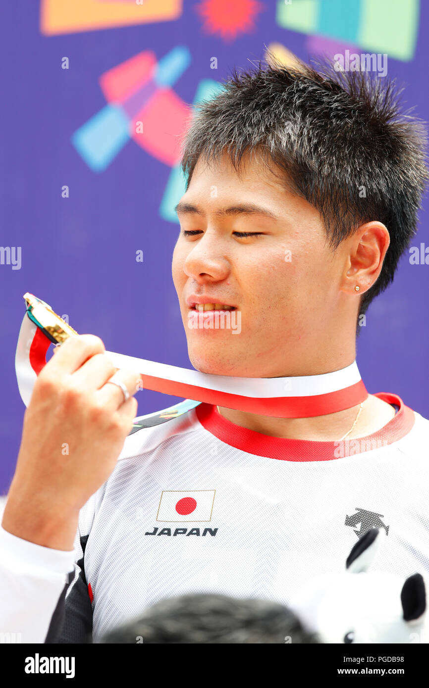 Jakarta, Indonesia. 25th Aug, 2018. Yoshitaku Nagasako (JPN) Cycling ...