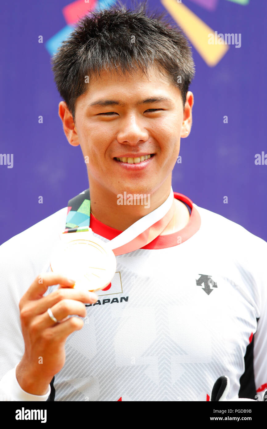 Jakarta, Indonesia. 25th Aug, 2018. Yoshitaku Nagasako (JPN) Cycling ...