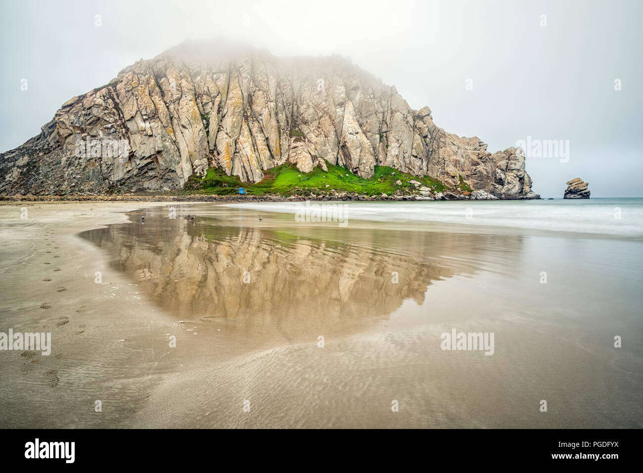 Morro Rock and Morro Rock Beach. Morro Bay, California, USA Stock Photo ...