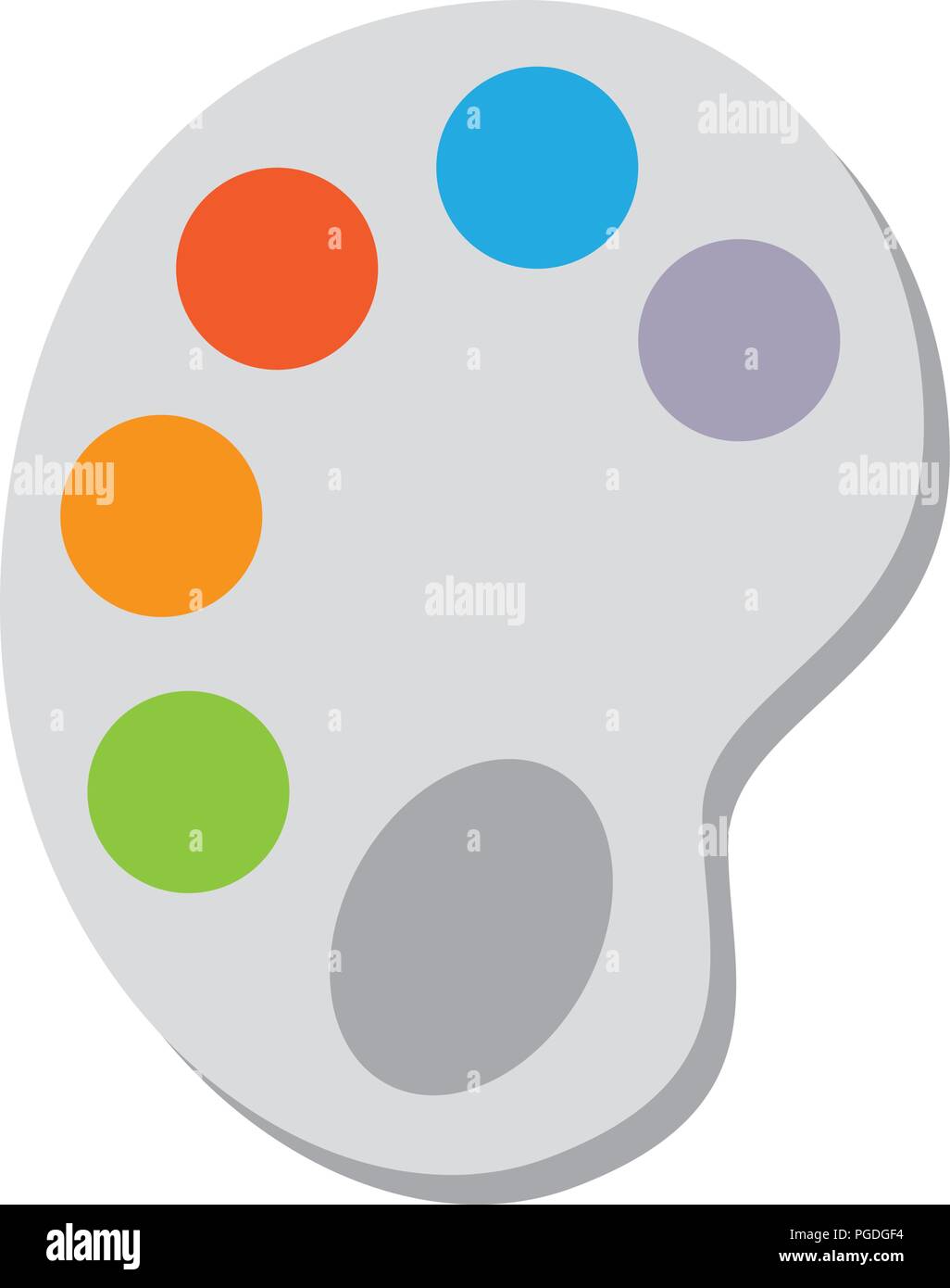 paint pallette isolated icon Stock Vector Image & Art - Alamy