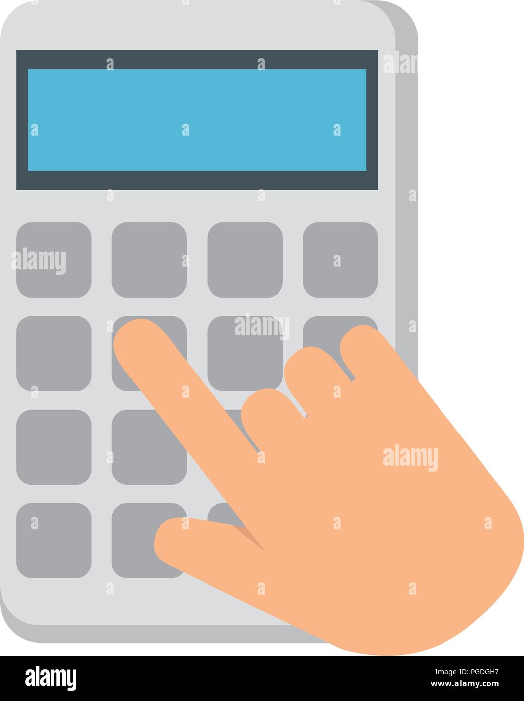 Calculation business hands design Stock Vector Images - Alamy