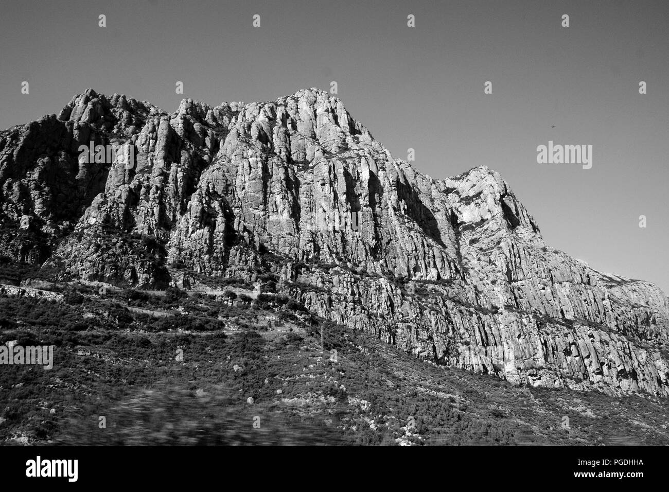 Dramatic steep mountain peak Black and White Stock Photos & Images - Alamy