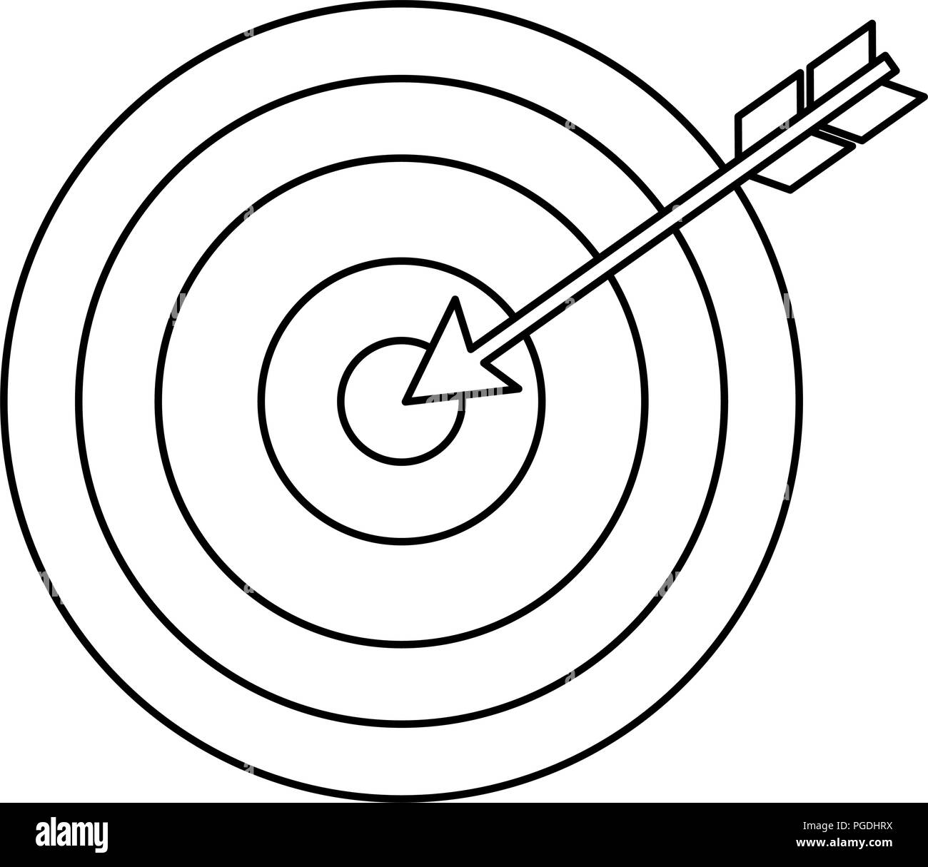 target with arrow icon Stock Vector Image & Art - Alamy