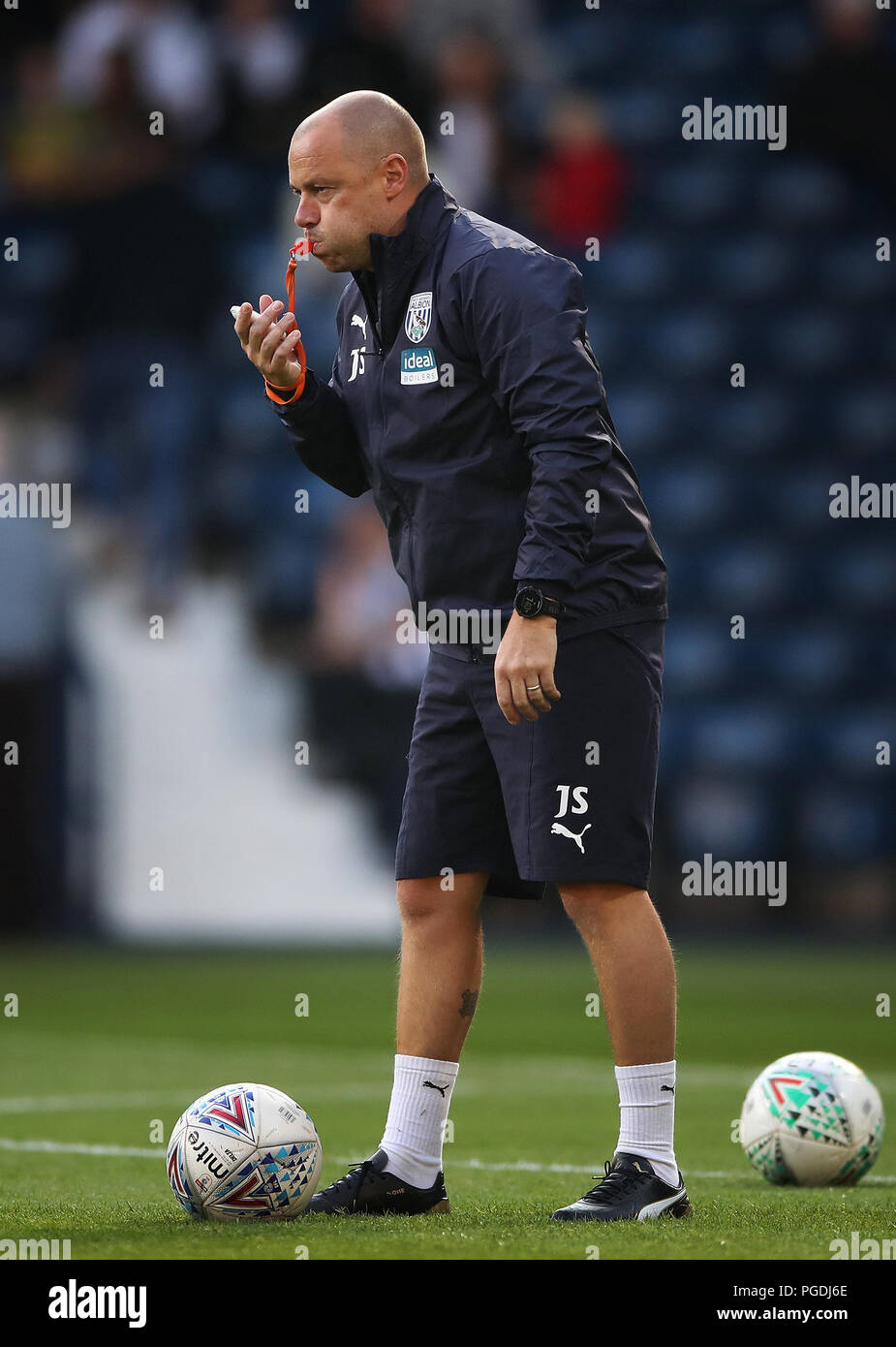 West Bromwich Albion coach James Shan Stock Photo - Alamy