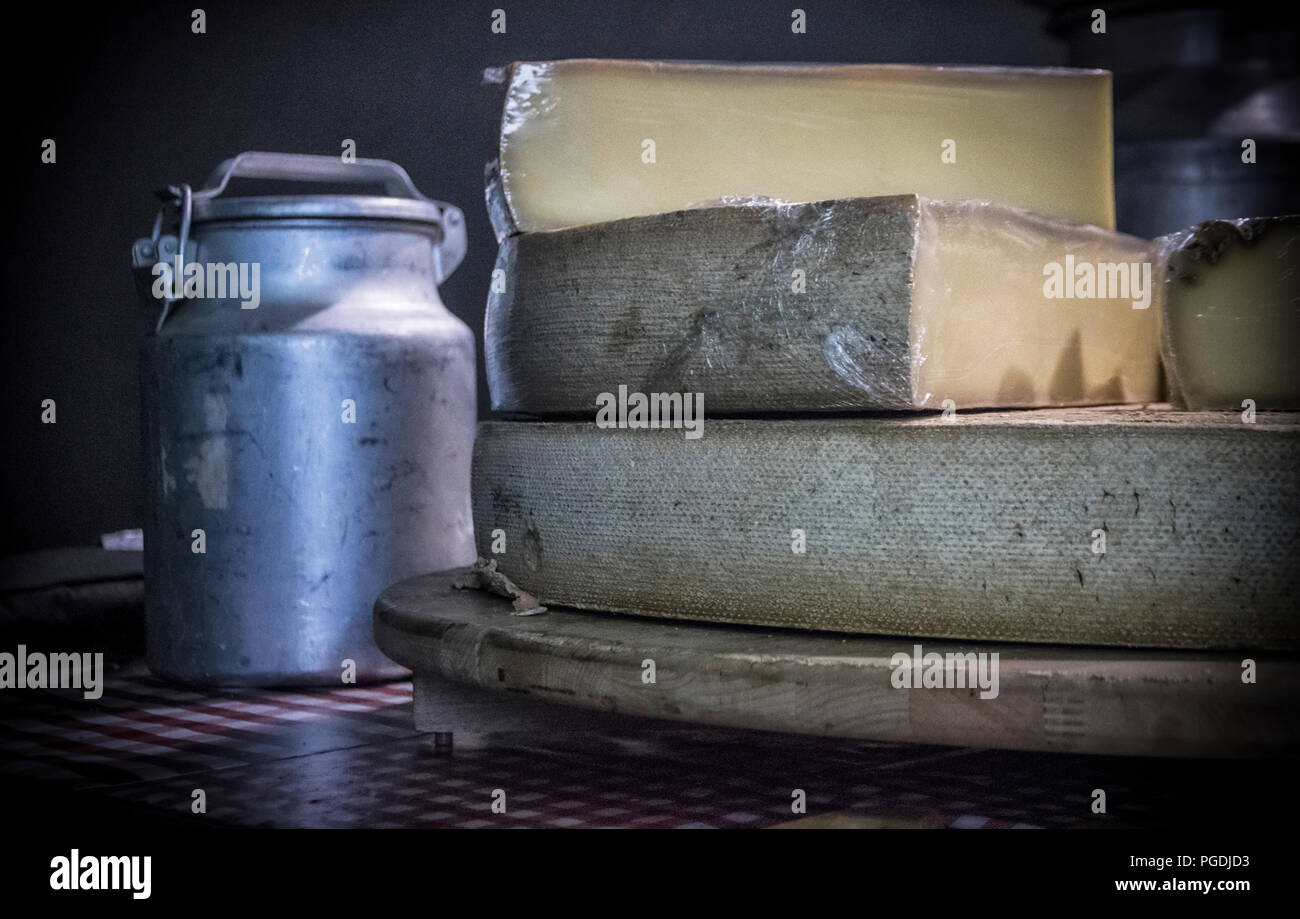 Assorted traditional French cheese Stock Photo - Alamy