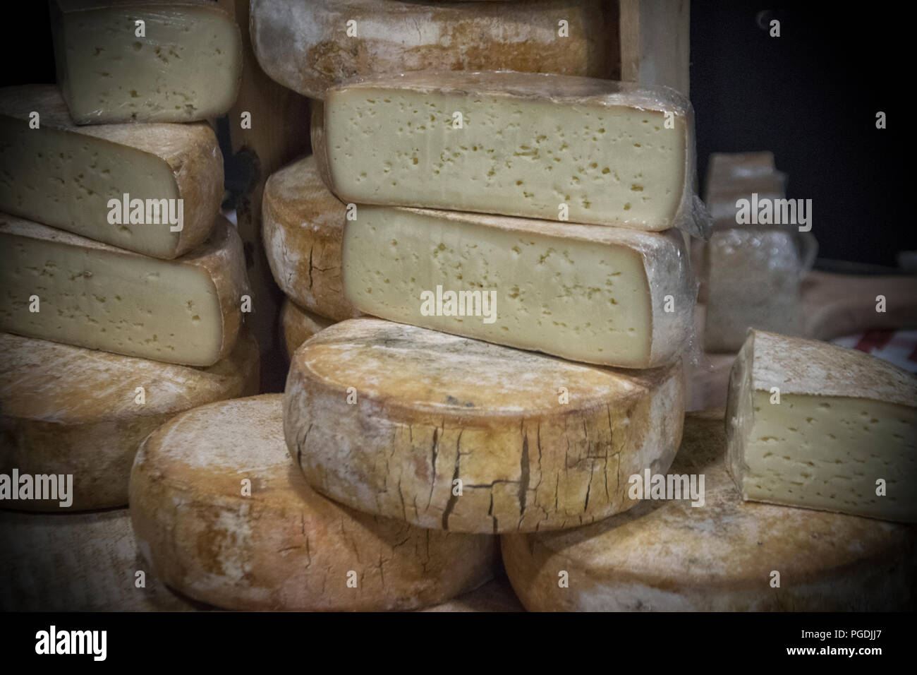 Assorted traditional French cheese Stock Photo - Alamy
