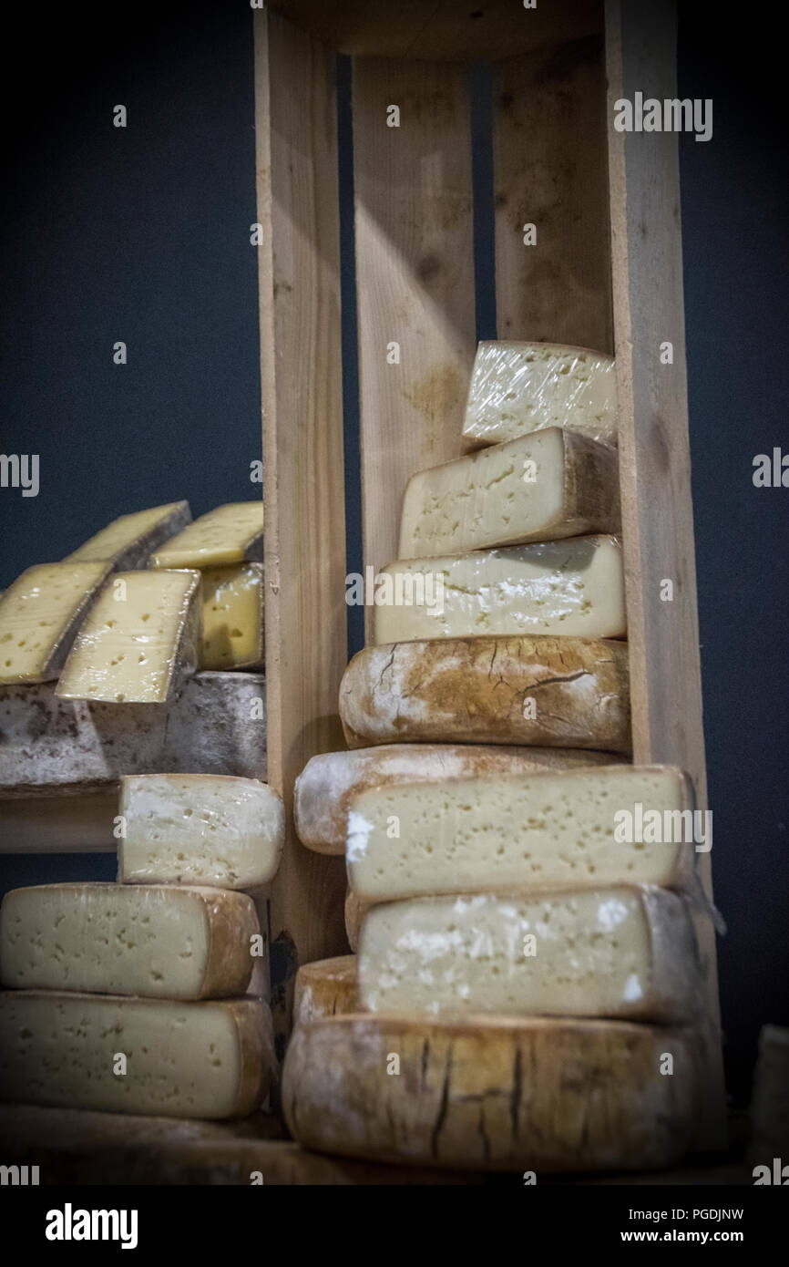 Assorted traditional French cheese Stock Photo - Alamy