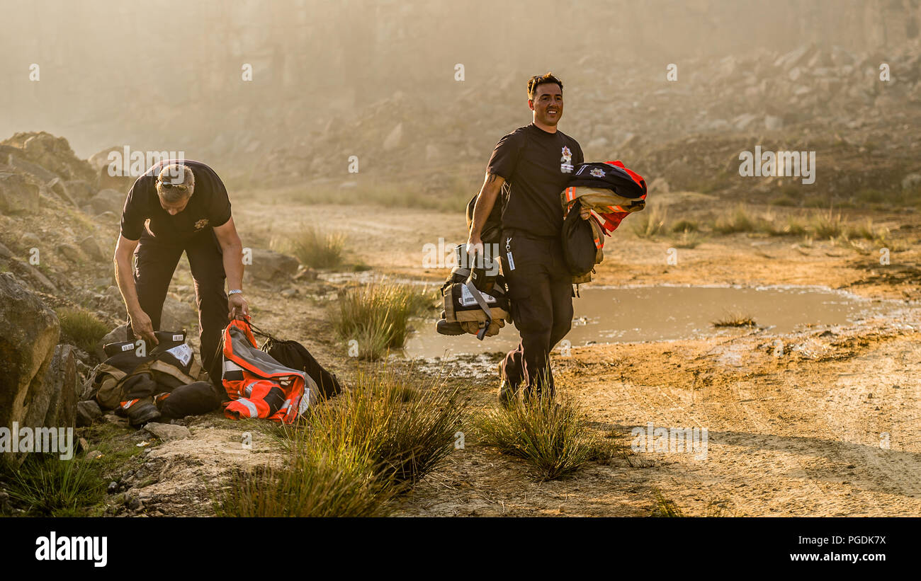 Tired firefighter hi-res stock photography and images - Alamy