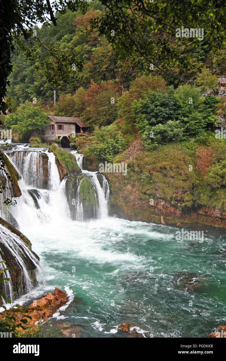 Waterfalls in the Una National Park, Bosnia-Herzegovina Stock Photo - Alamy