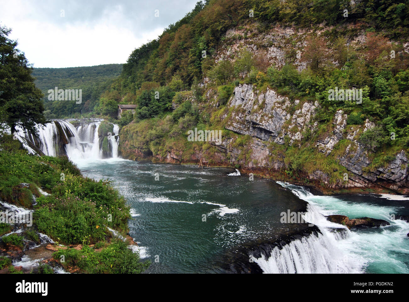 Waterfalls in the Una National Park, Bosnia-Herzegovina Stock Photo - Alamy