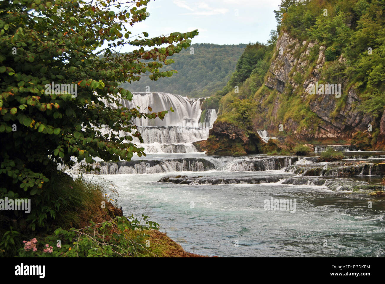 Waterfalls in the Una National Park, Bosnia-Herzegovina Stock Photo - Alamy