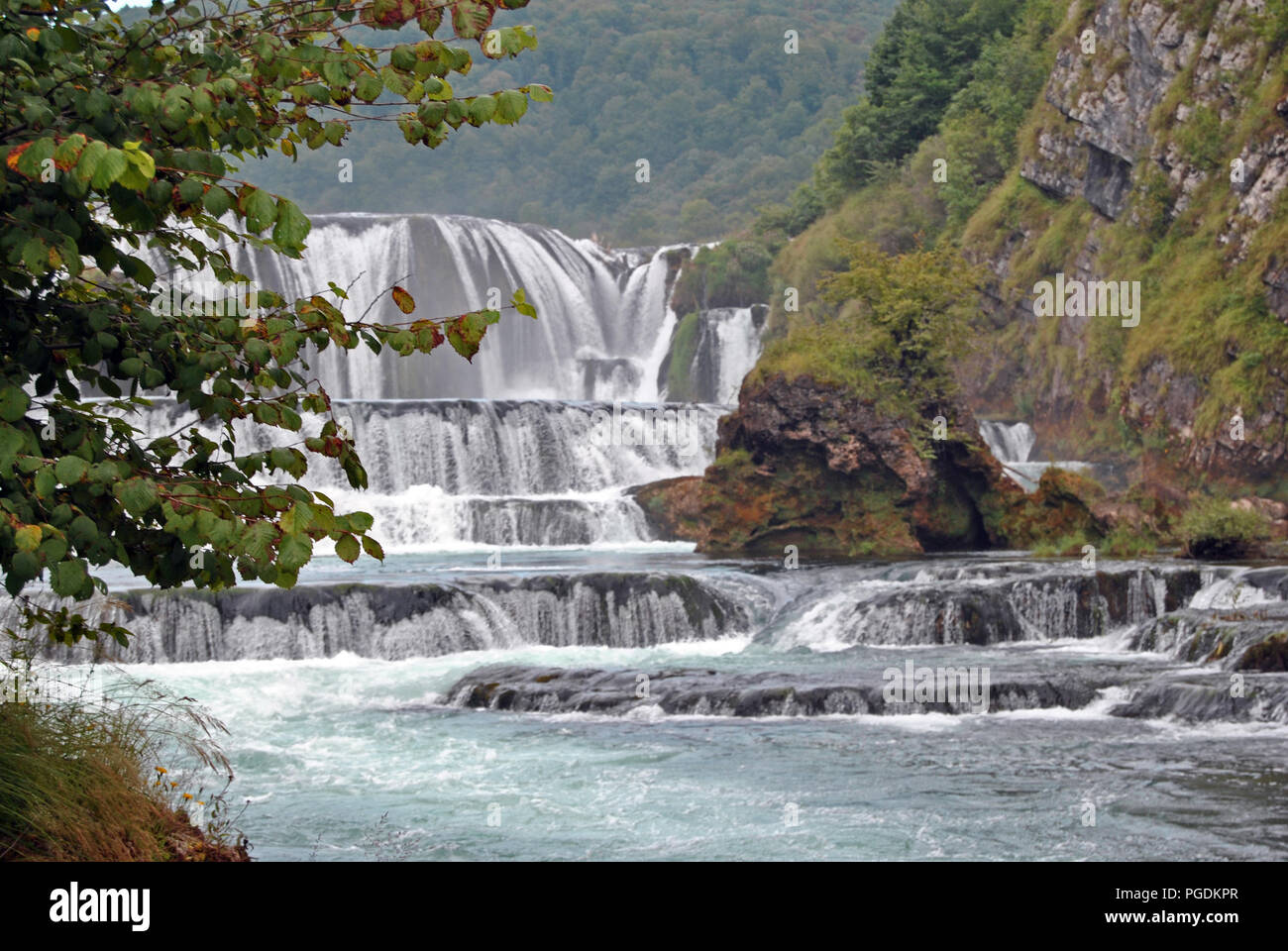Waterfalls in the Una National Park, Bosnia-Herzegovina Stock Photo - Alamy