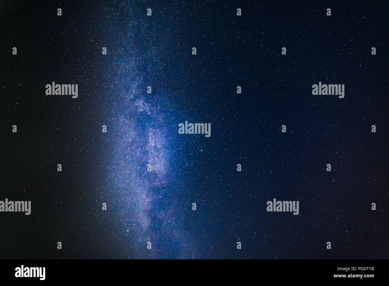 Amazing blue milky way with million stars Stock Photo - Alamy
