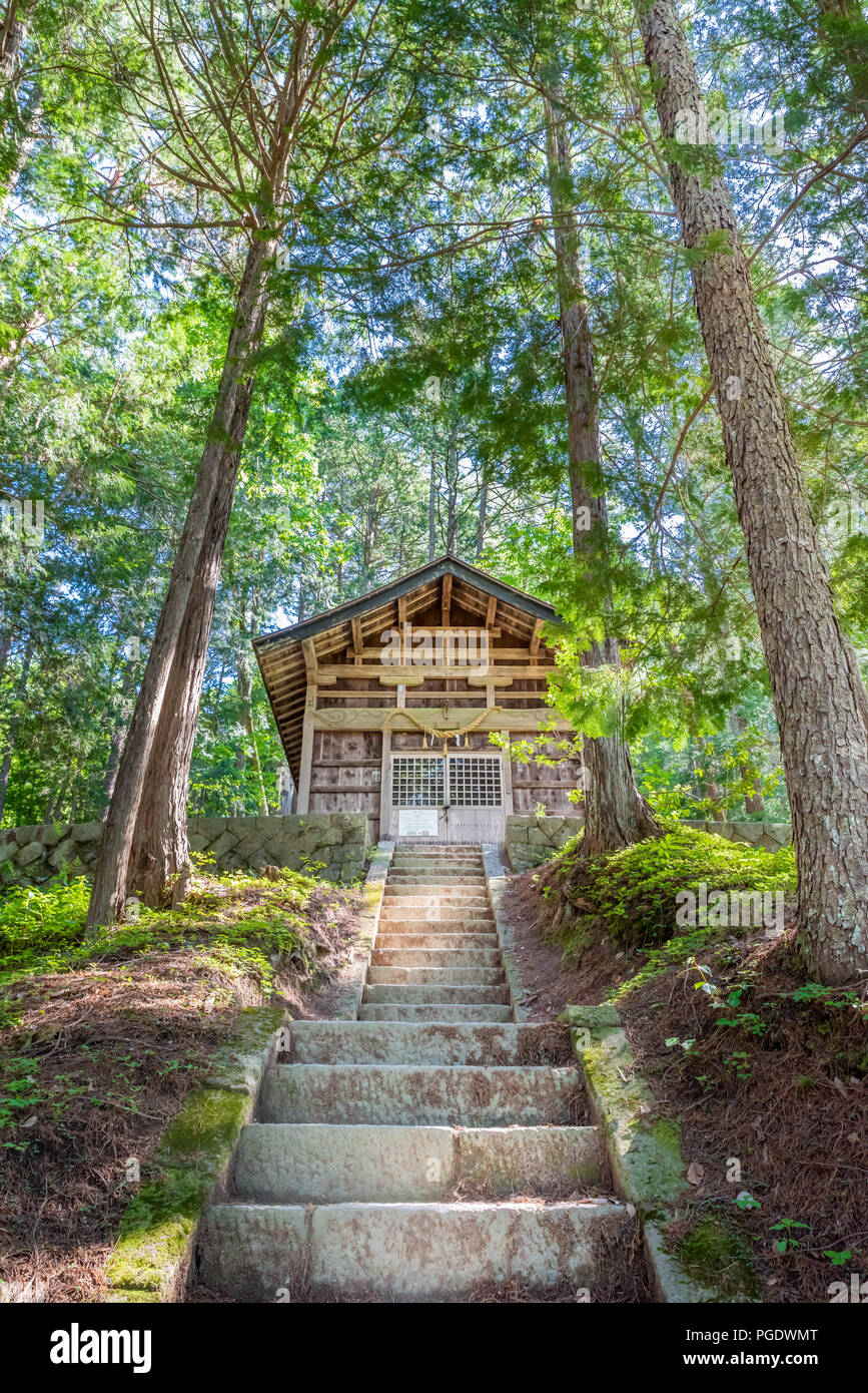 Japanese temple on top of the step Stock Photo - Alamy