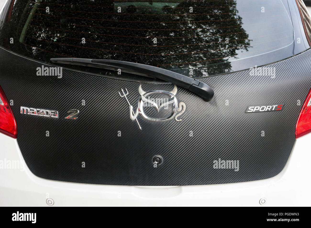 Mazda Devil Logo Car Decals Mazda Evil Devil High Quality Logo