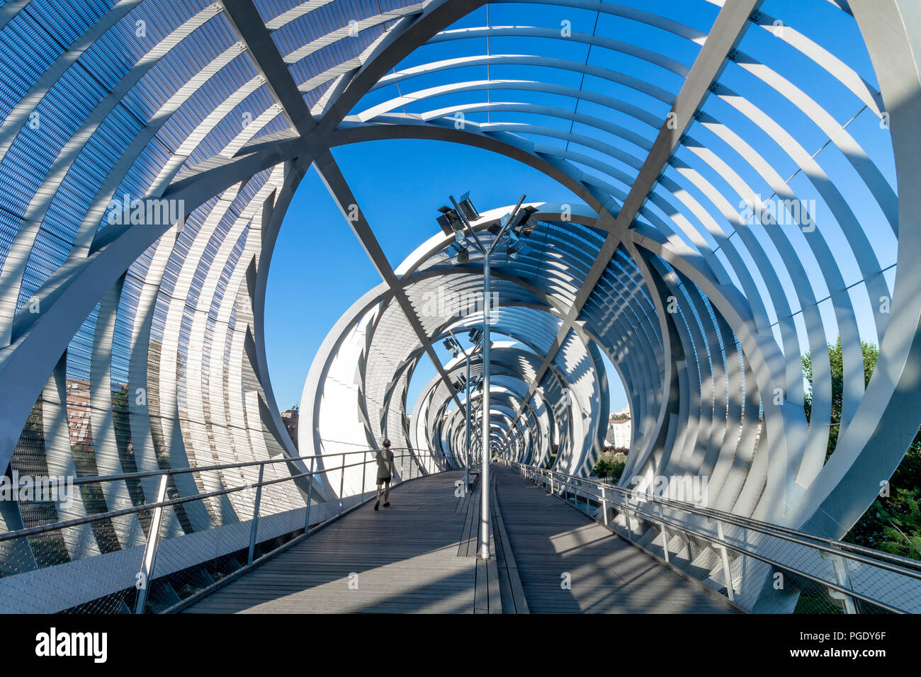 Bridge in Madrid Rio Stock Photo - Alamy