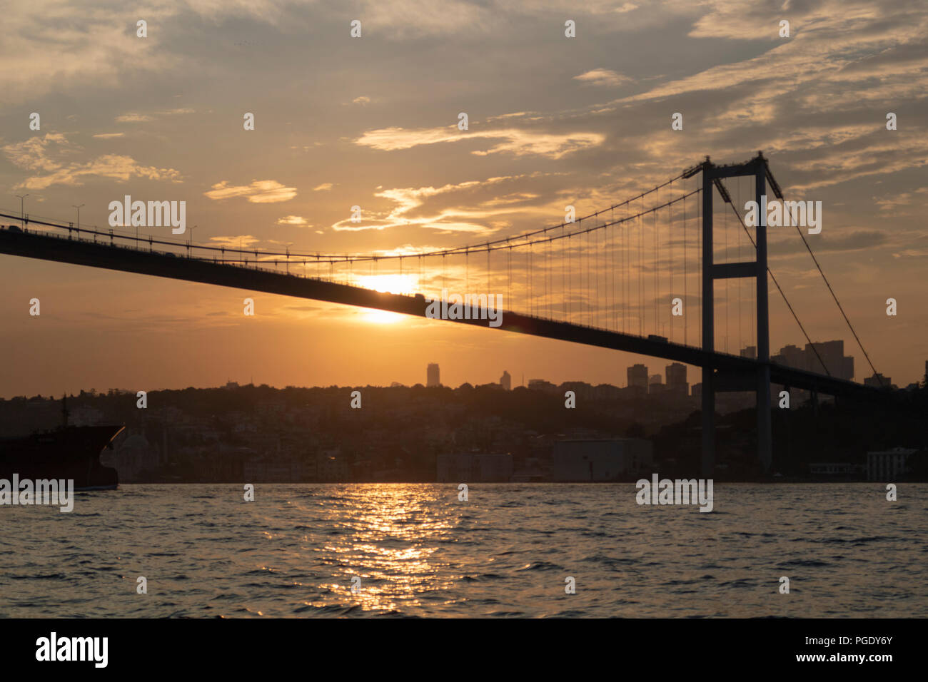 Bridge in the bosphorus Stock Photo - Alamy