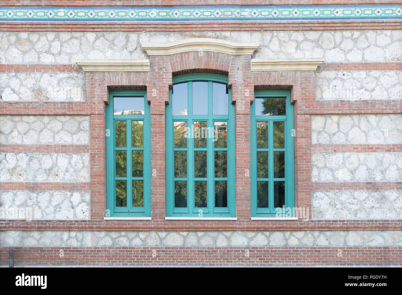 Window in Matadero, Madrid Stock Photo - Alamy