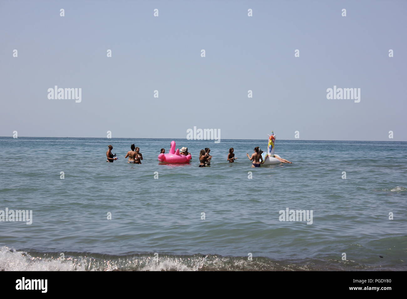 #summerfun Bunch of women enjoying some Summer fun on McKinley Beach at ...