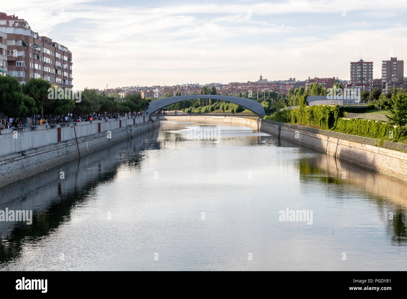 bridge in Madrid Rio Stock Photo - Alamy
