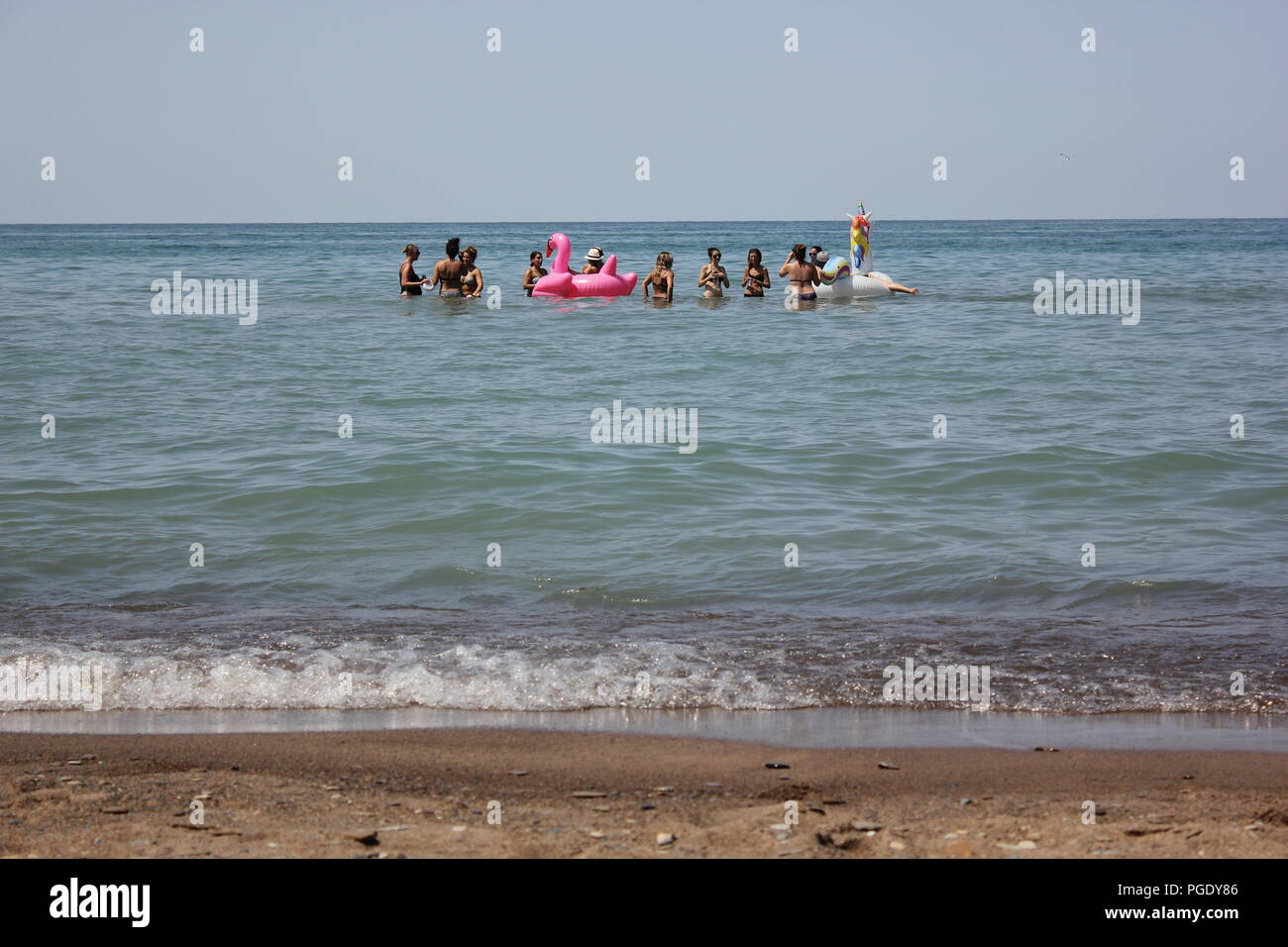 #summerfun Bunch of women enjoying some Summer fun on McKinley Beach at ...