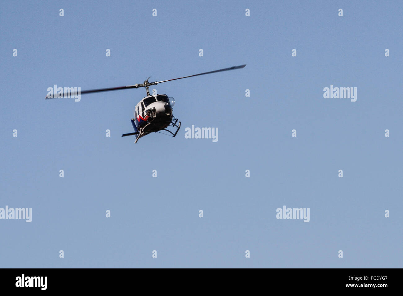Helicopter used by the Conafor, National Forestry Commission to fight ...