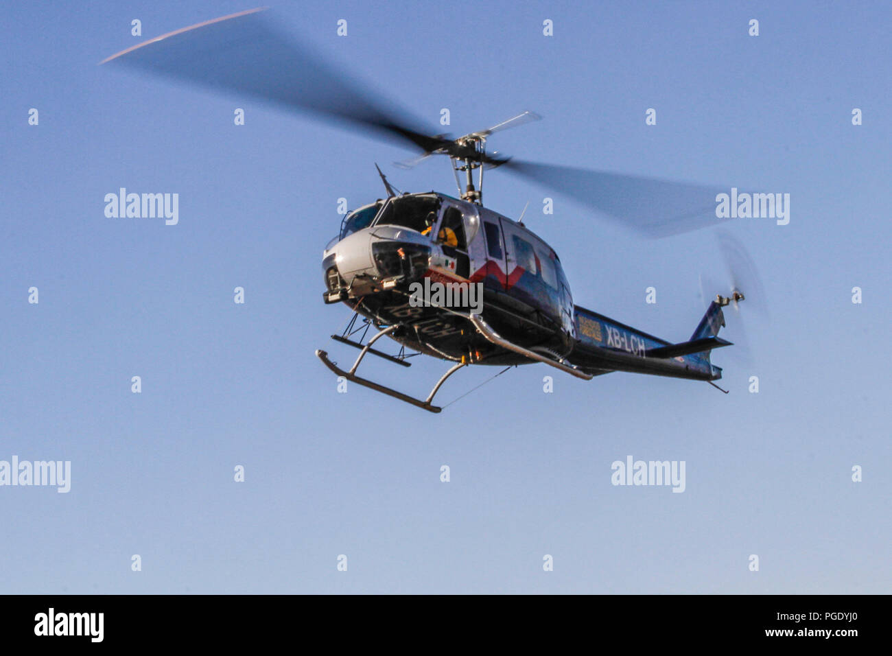 Helicopter used by the Conafor, National Forestry Commission to fight ...