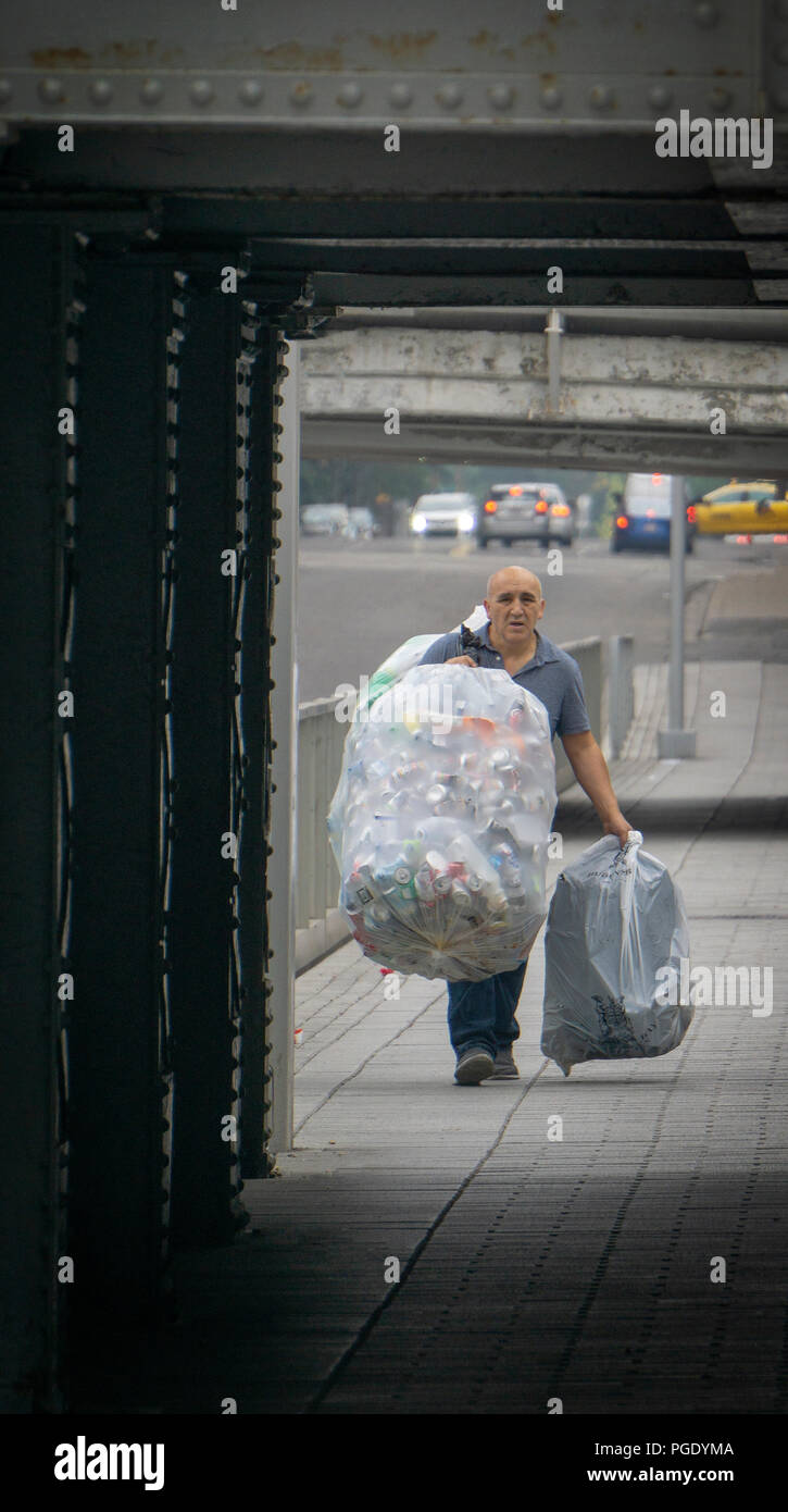 Plastic bag cans bottles hi-res stock photography and images - Alamy