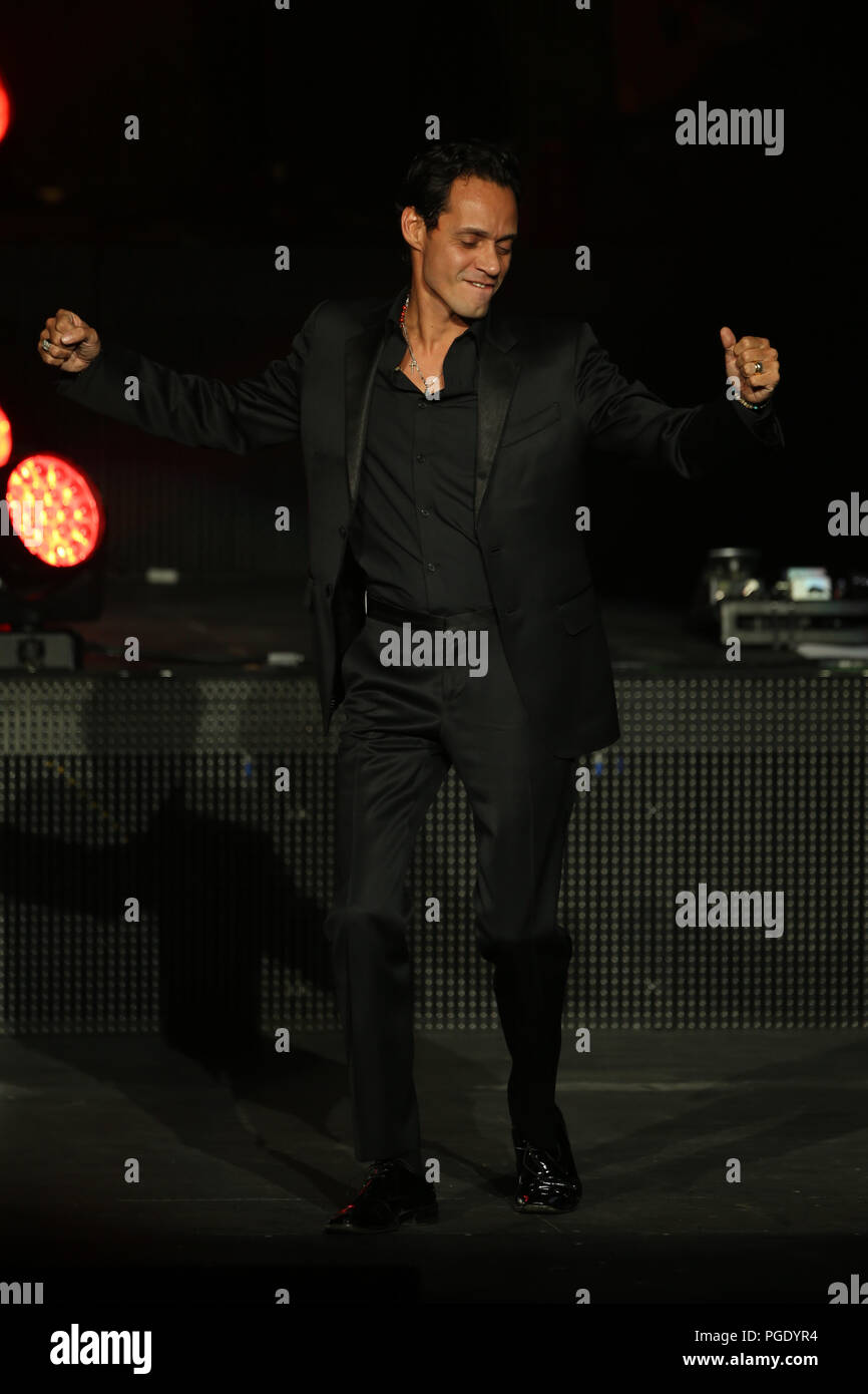 The Puerto Rican singer Marc Anthony, during his concert at The Axis ...