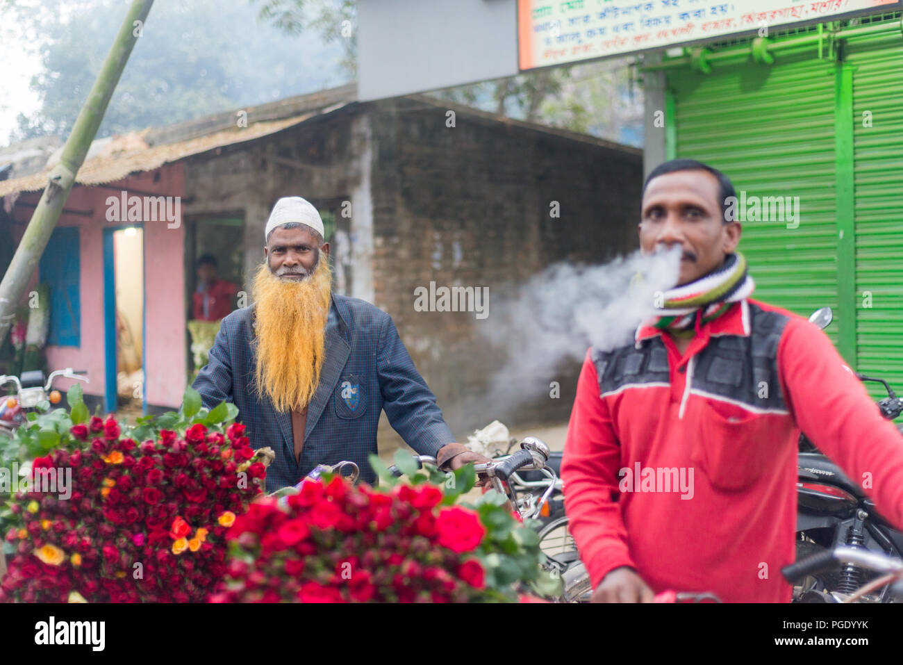 wholesale flowers market, godkhali,Jhikorgacha, jessore 2016 Stock ...