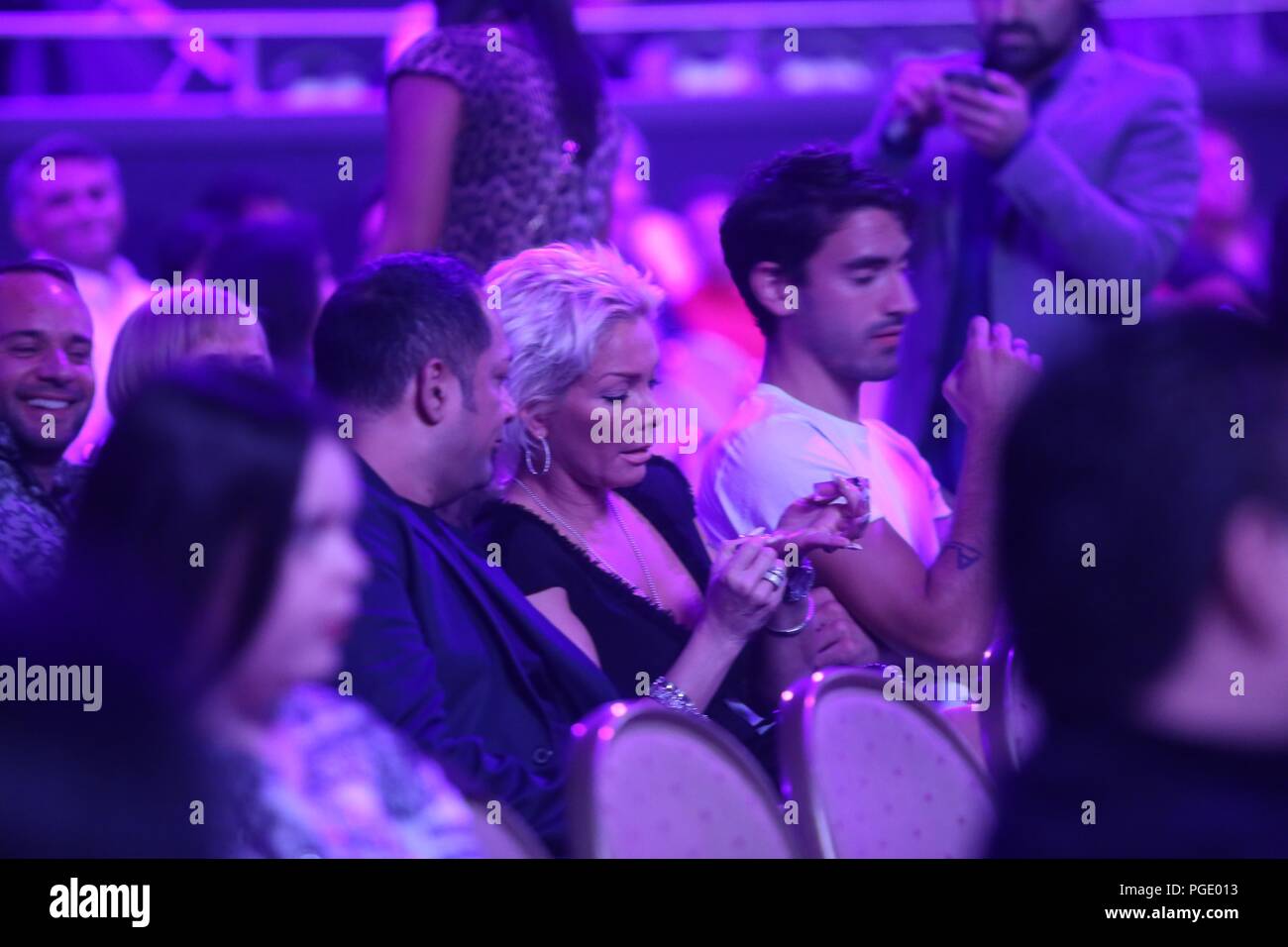 Marisela. Mexican singer Juan Gabriel, during his concert on the night ...