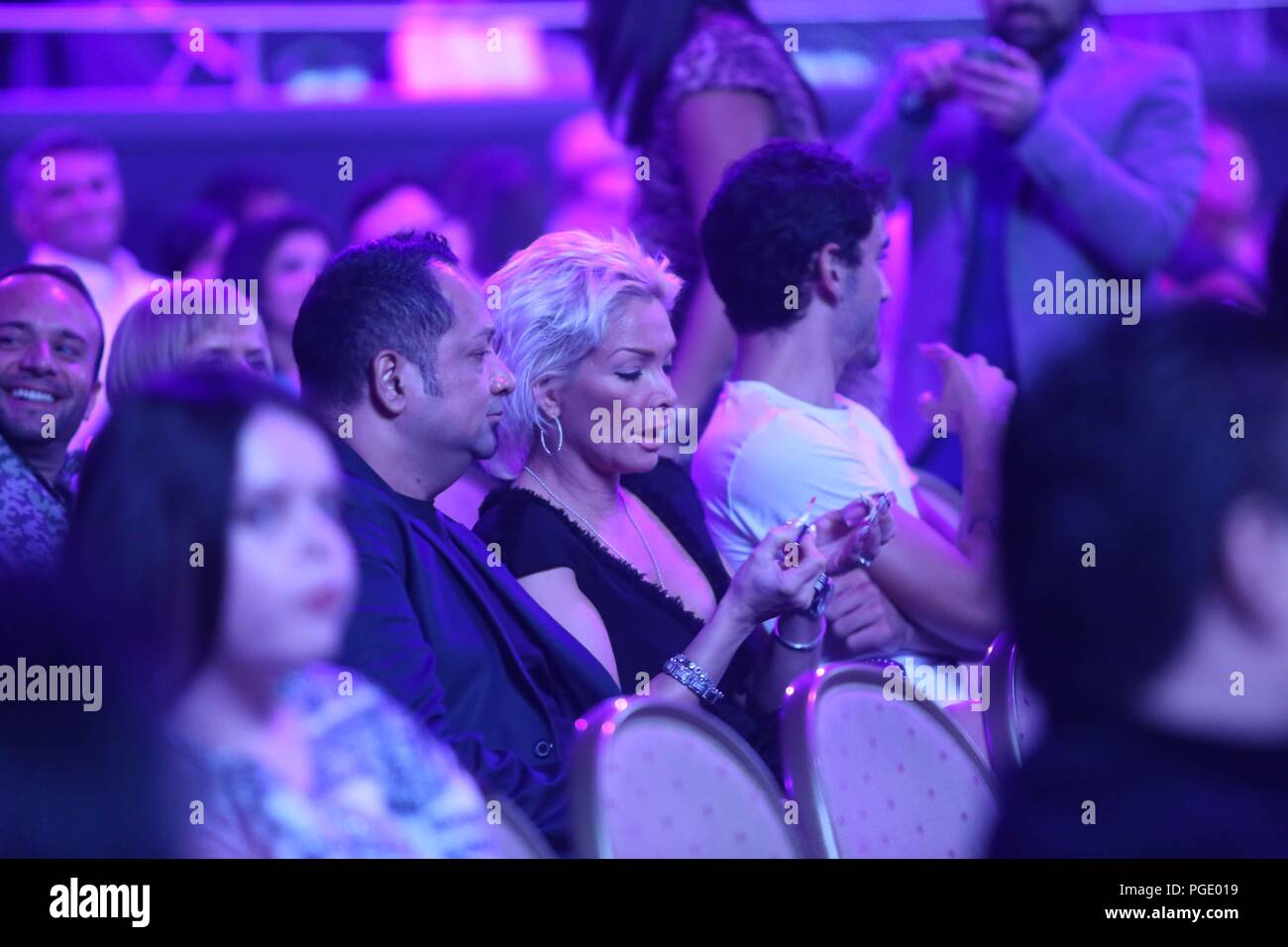 Marisela. Mexican singer Juan Gabriel, during his concert on the night ...