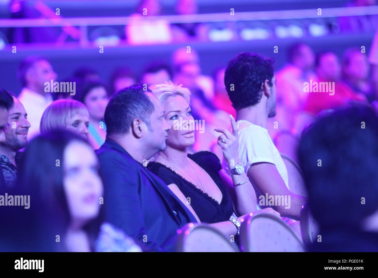 Marisela. Mexican singer Juan Gabriel, during his concert on the night ...