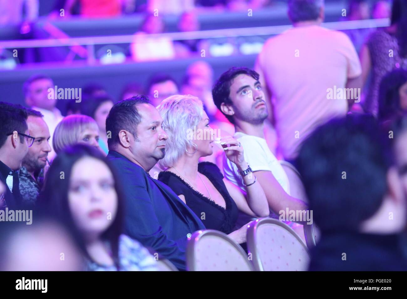Marisela. Mexican singer Juan Gabriel, during his concert on the night ...