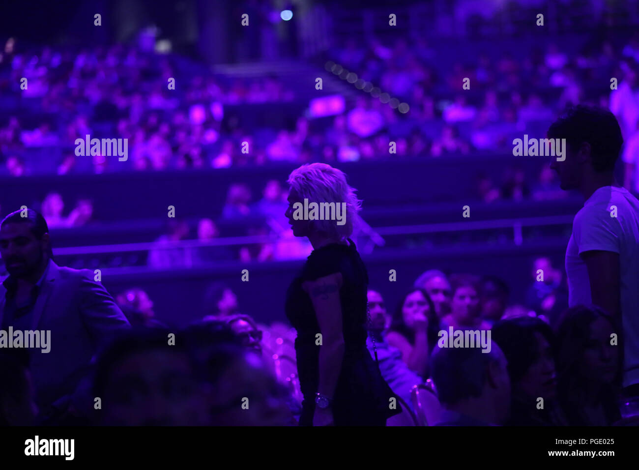 Marisela. Mexican singer Juan Gabriel, during his concert on the night ...