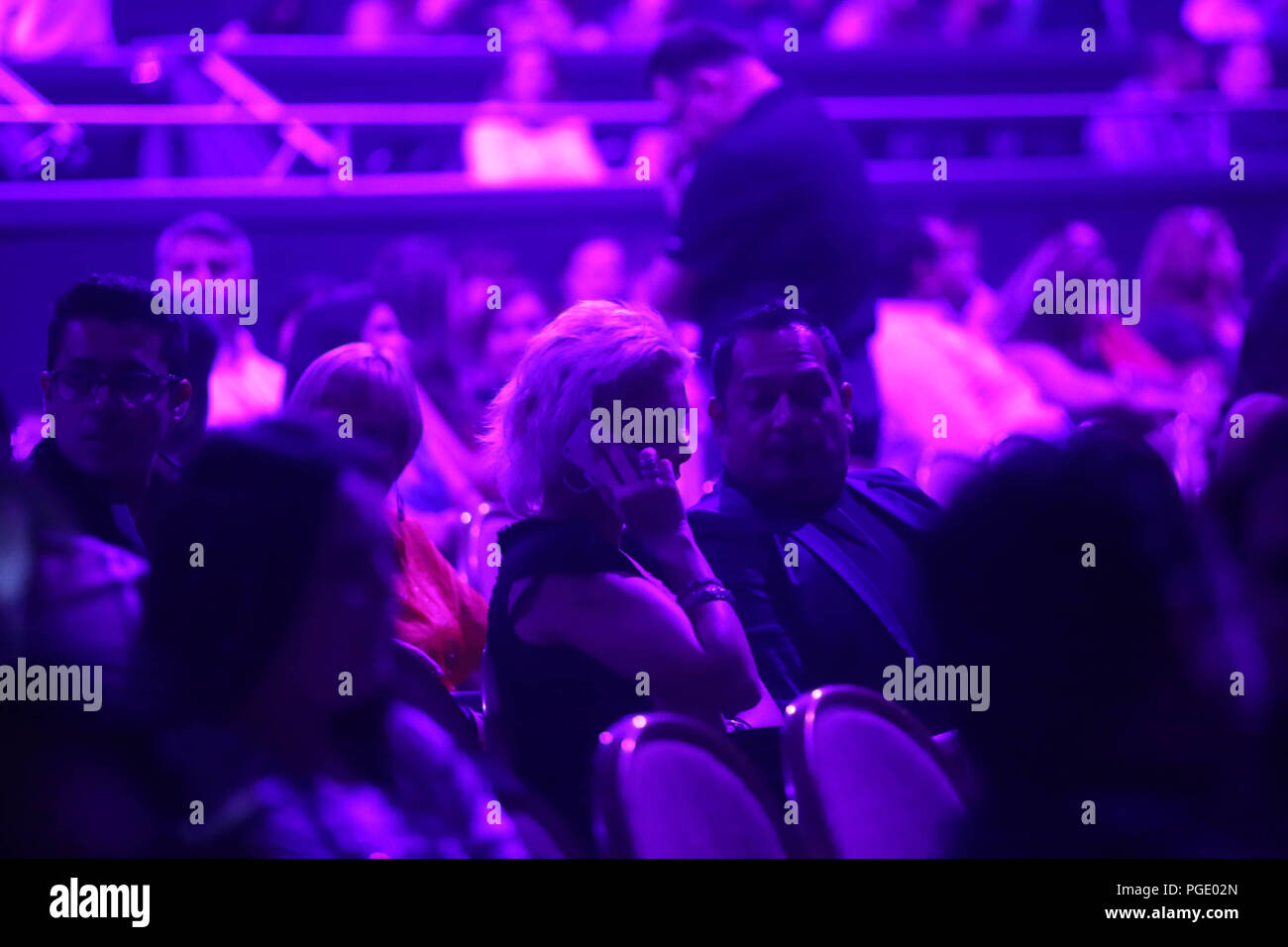 Marisela. Mexican singer Juan Gabriel, during his concert on the night ...