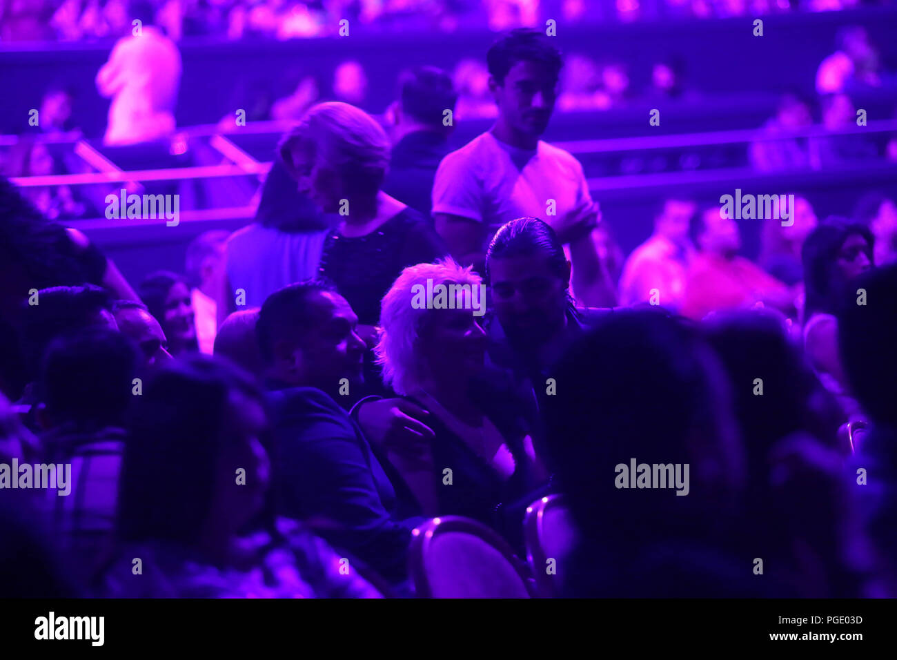 Marisela. Mexican singer Juan Gabriel, during his concert on the night ...