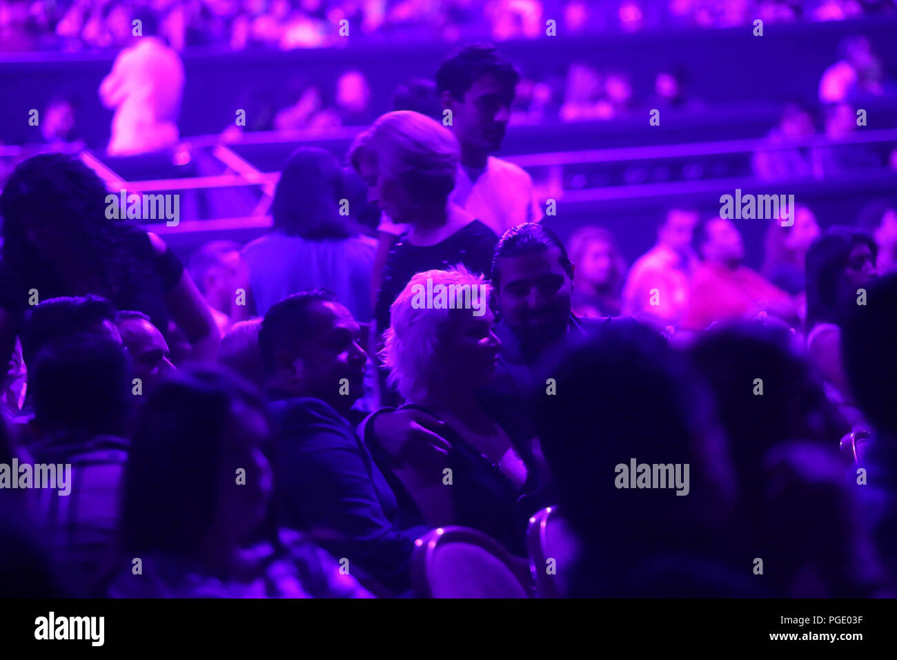 Marisela. Mexican singer Juan Gabriel, during his concert on the night ...