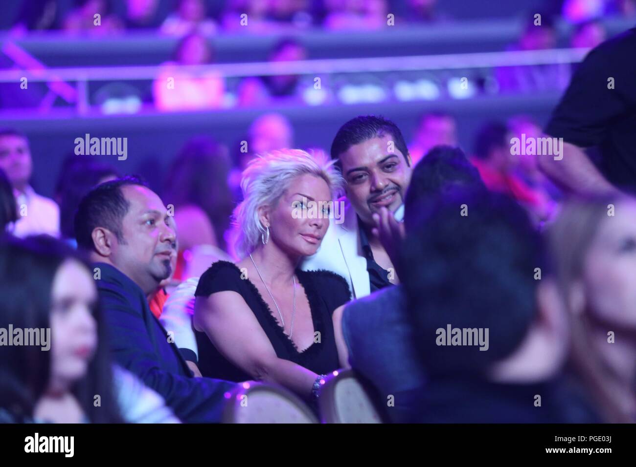 Marisela. Mexican singer Juan Gabriel, during his concert on the night ...