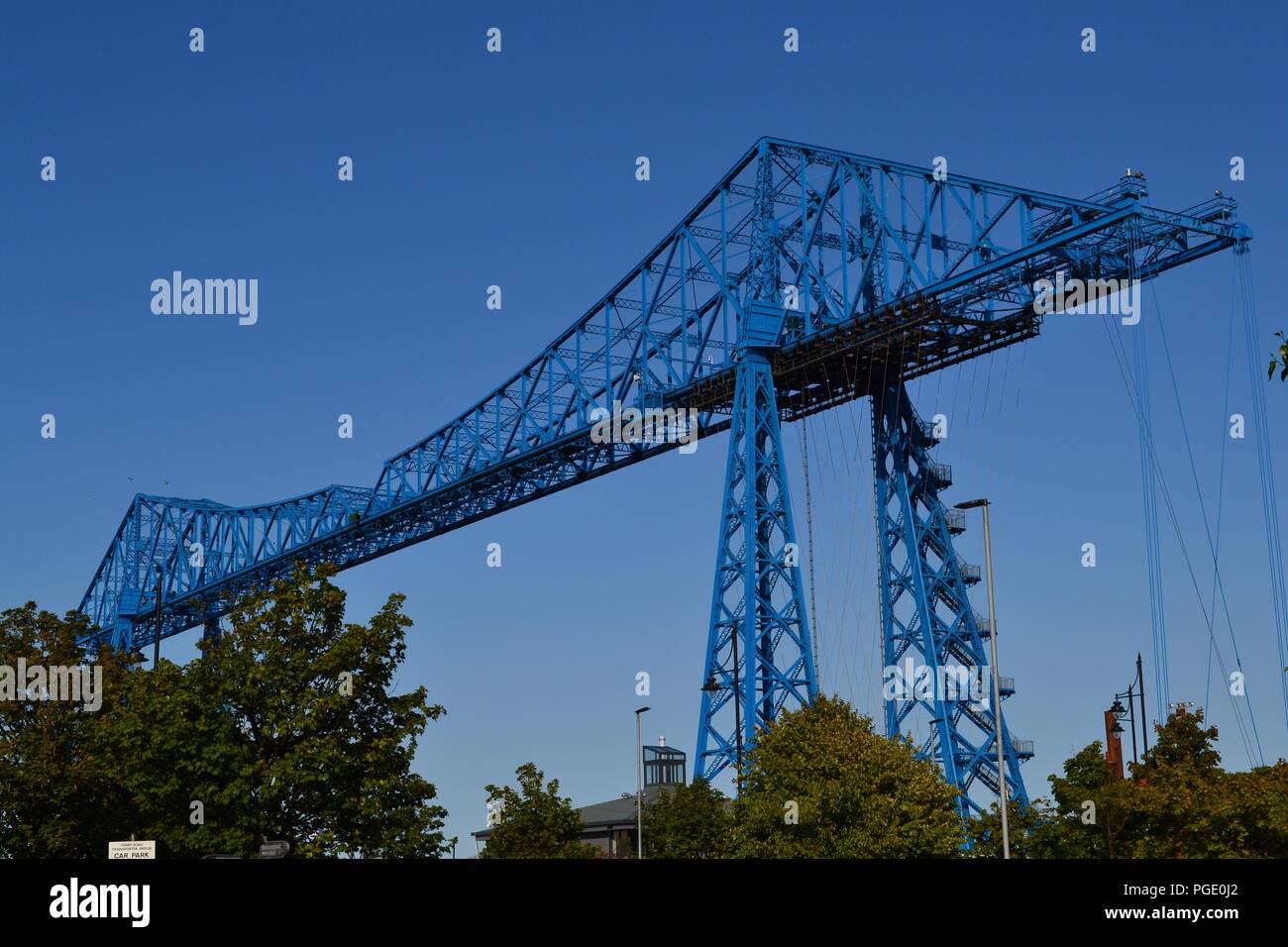 Stunning image of the historic Transporter Bridge, Middlesbrough, UK ...