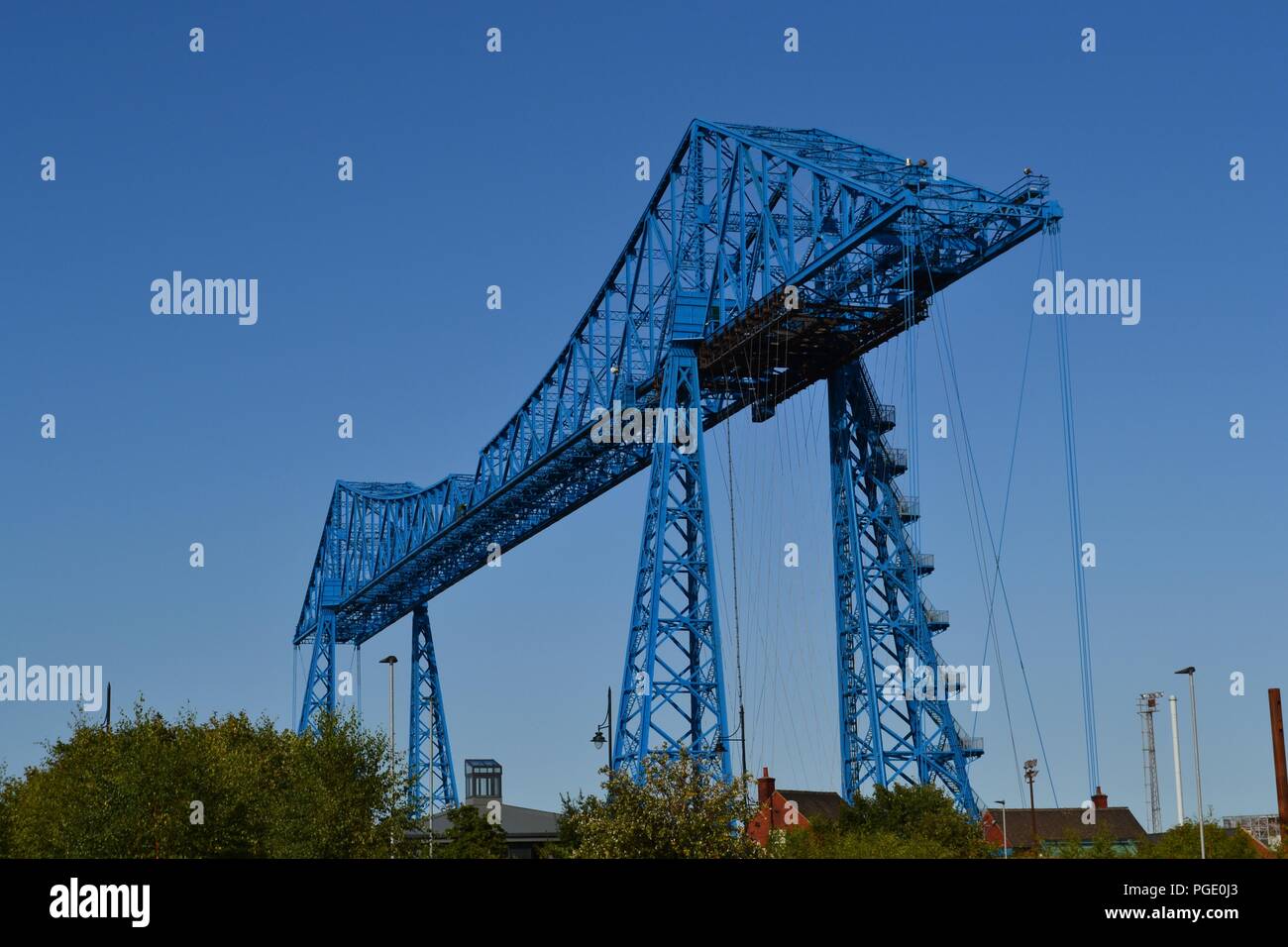 Stunning image of the historic Transporter Bridge, Middlesbrough, UK ...