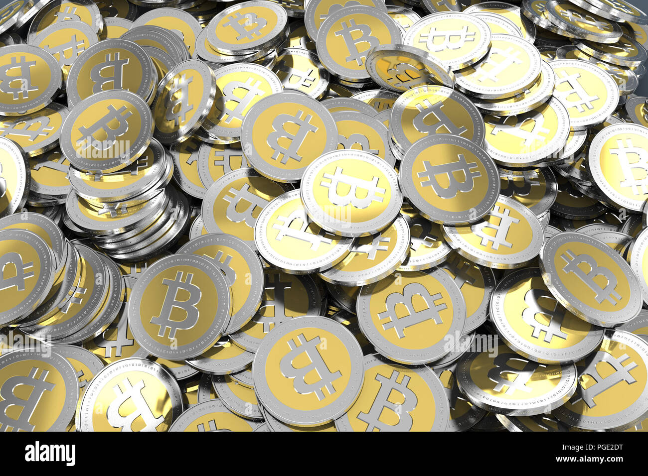 Bitcoin currency digital illustration 3d hi-res stock photography and ...