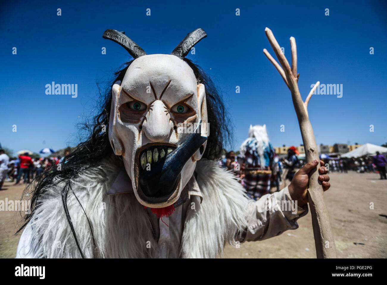 The Pharisees of the Yaqui tribe perform a mask burning ritual during ...