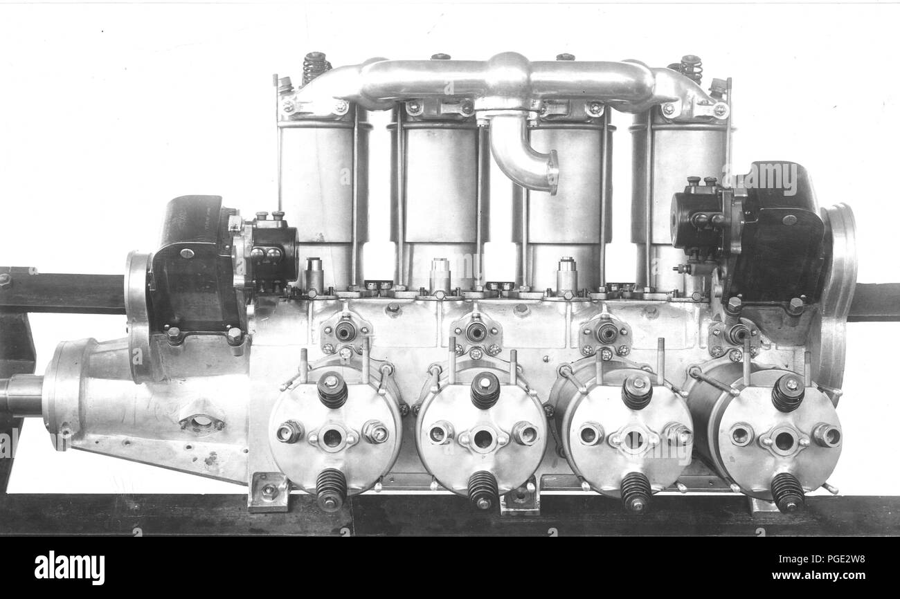 Airplanes - Engines - Model OXX-3 Motor. Curtiss Aeroplane Co Stock ...