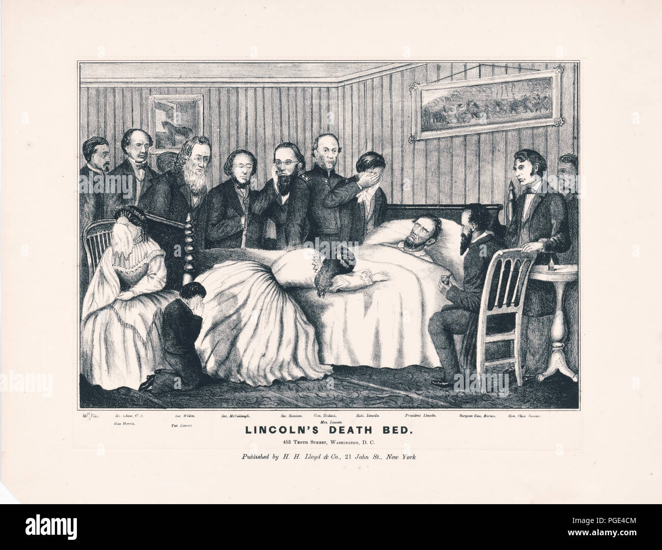 Abraham lincoln death bed hi-res stock photography and images - Alamy