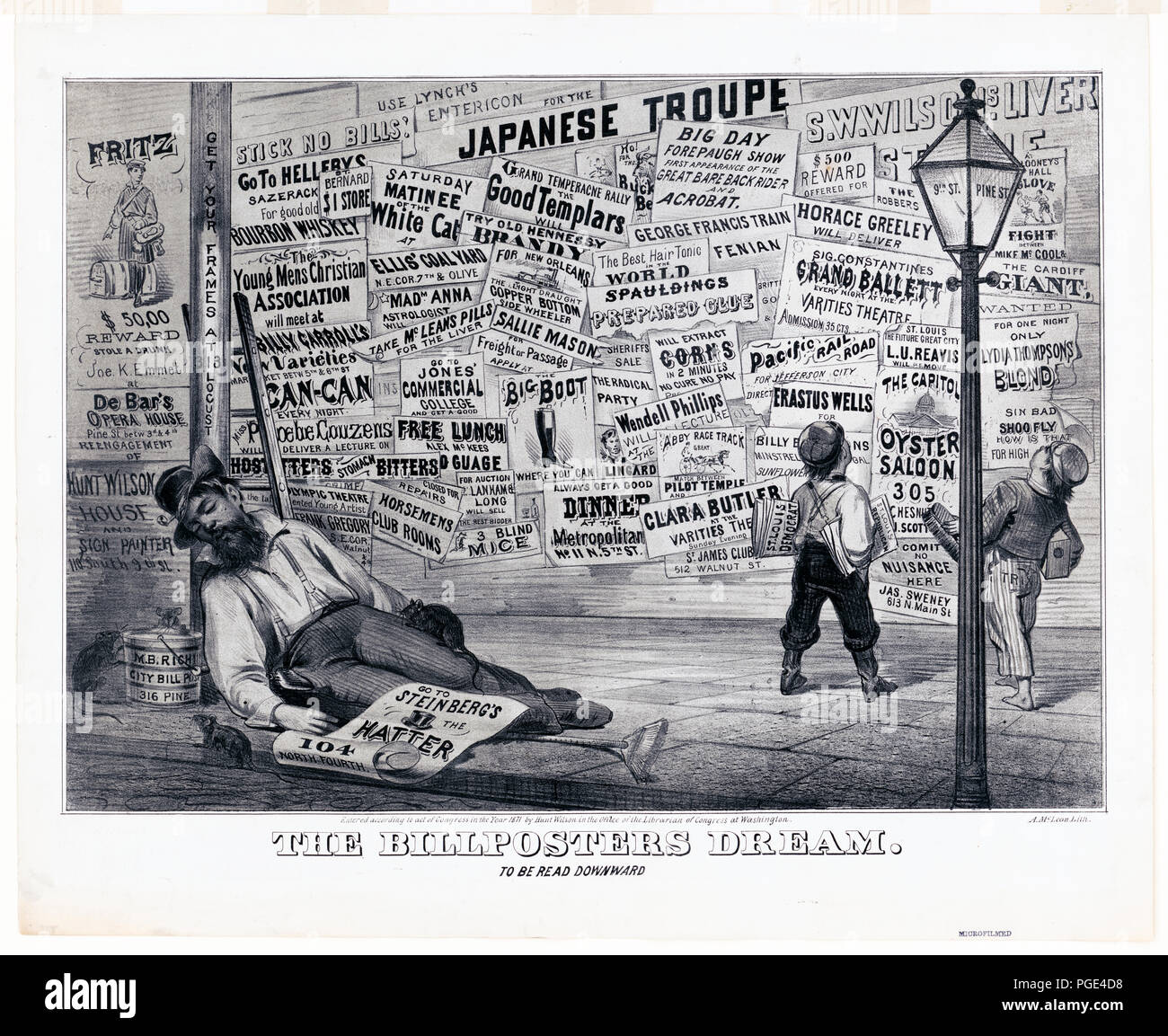 1900s poster wall hi-res stock photography and images - Alamy