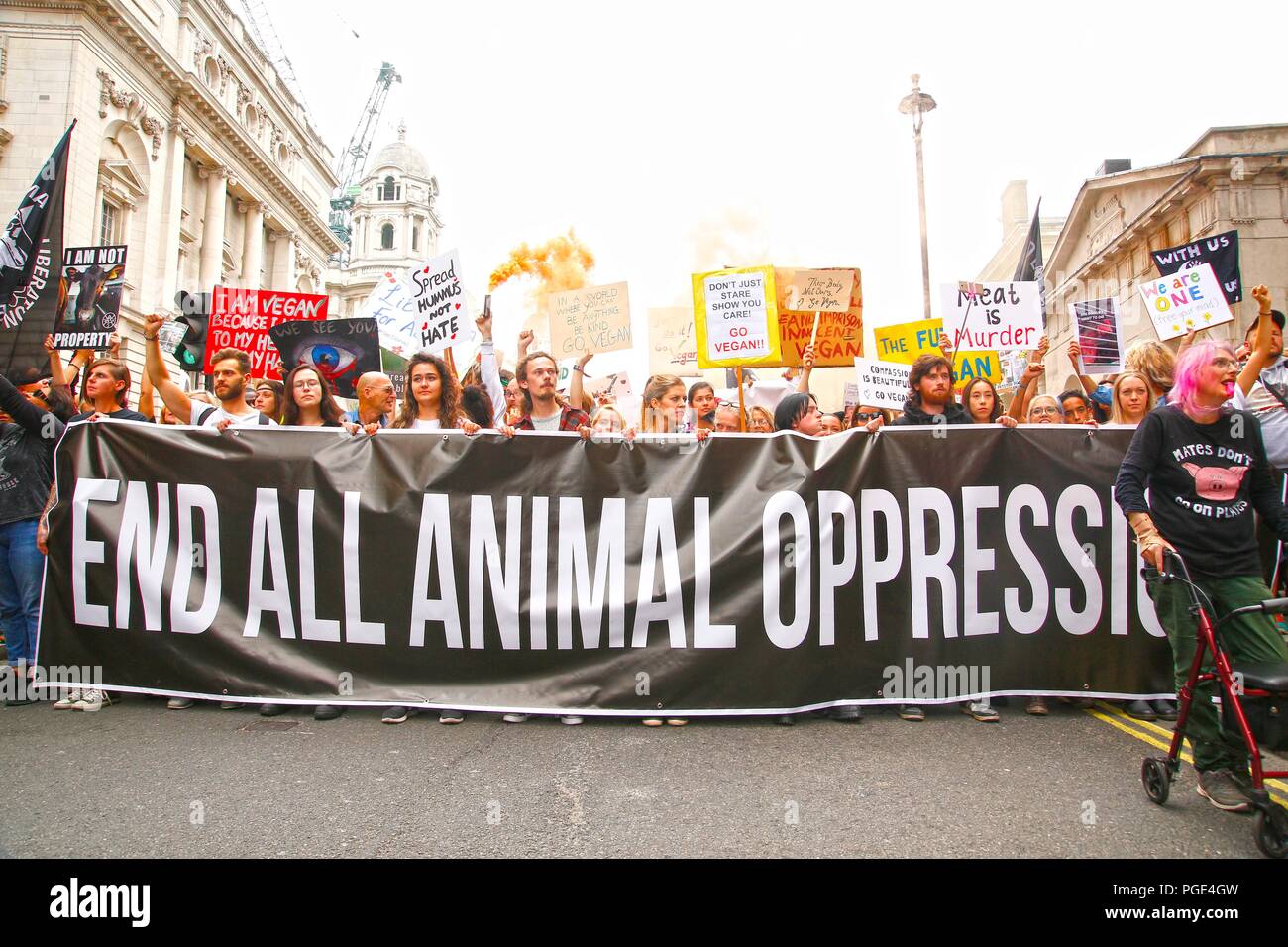 Animal rights protest central london hi-res stock photography and ...
