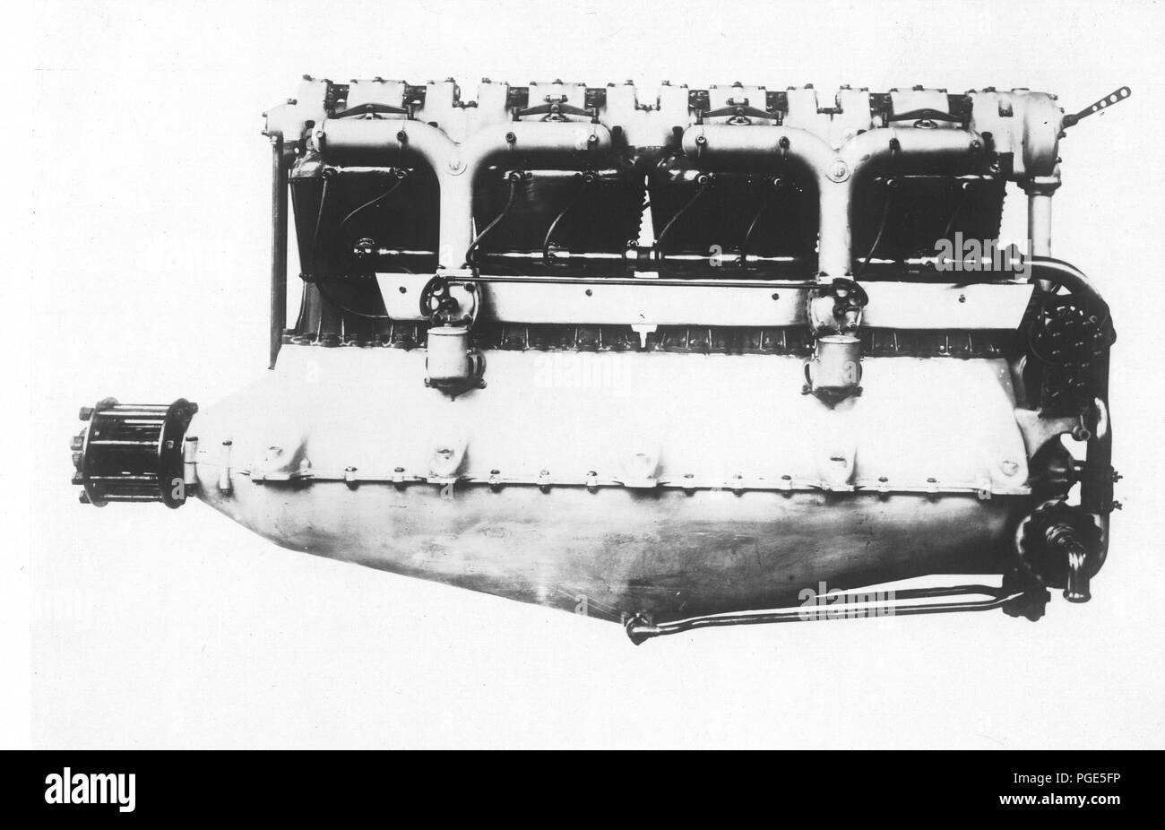 Airplanes - Engines - Airplane Engine Type. Isotta Fraschini, V/5, 270 ...