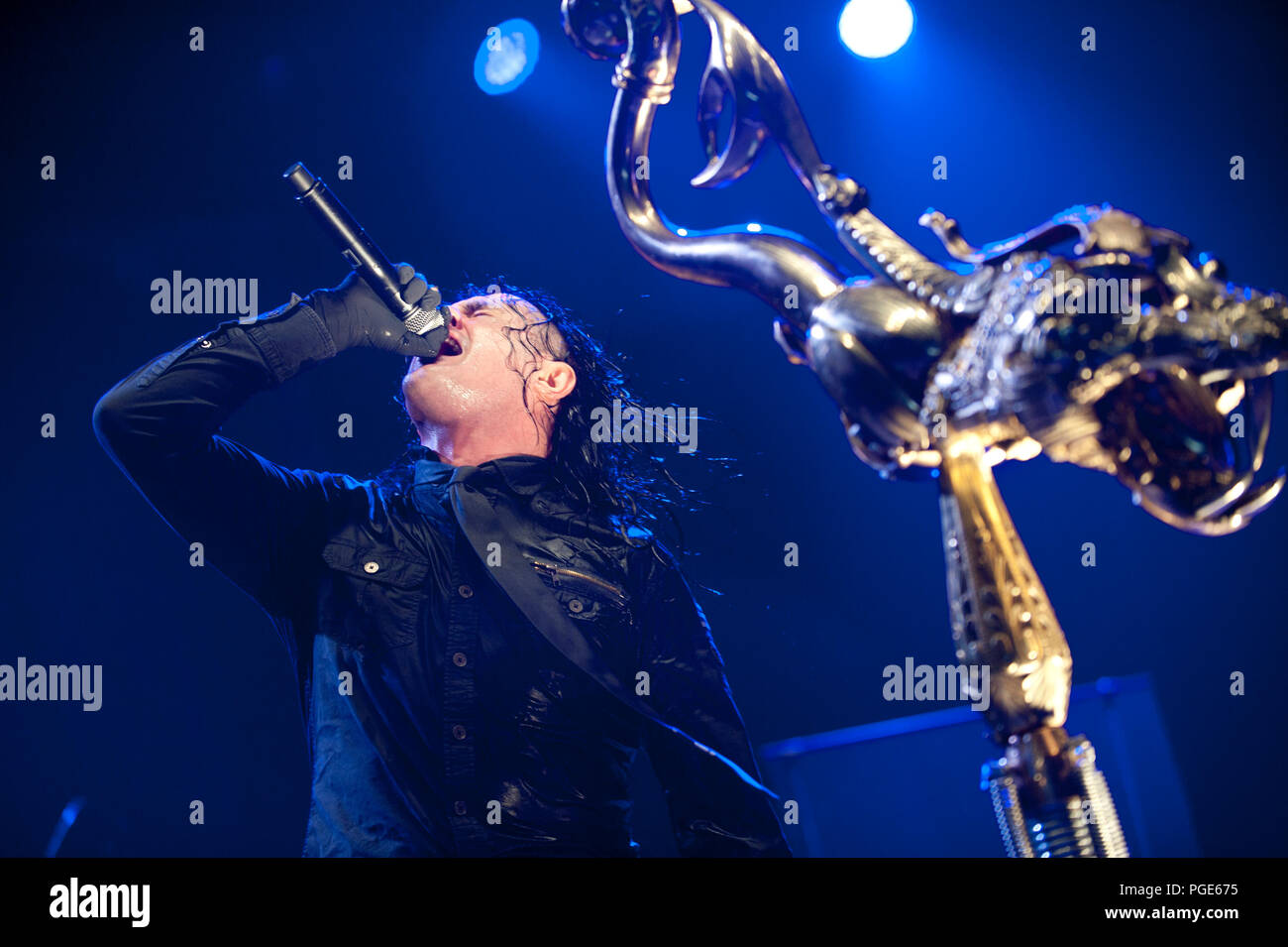 Concert of the Belgian heavy metal band Channel Zero at the Crammerock ...