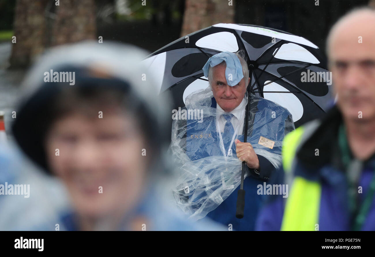 Pilgrims arrive at Knock Holy Shrine, in County Mayo Where Pope Francis ...